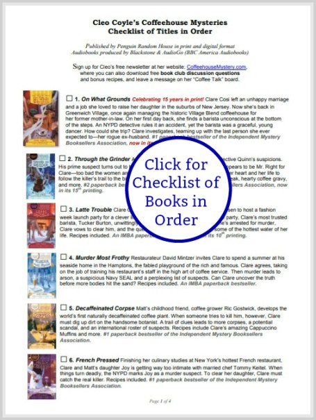 Title Checklist – Books in Order | Cleo Coyle's Coffeehouse Mysteries